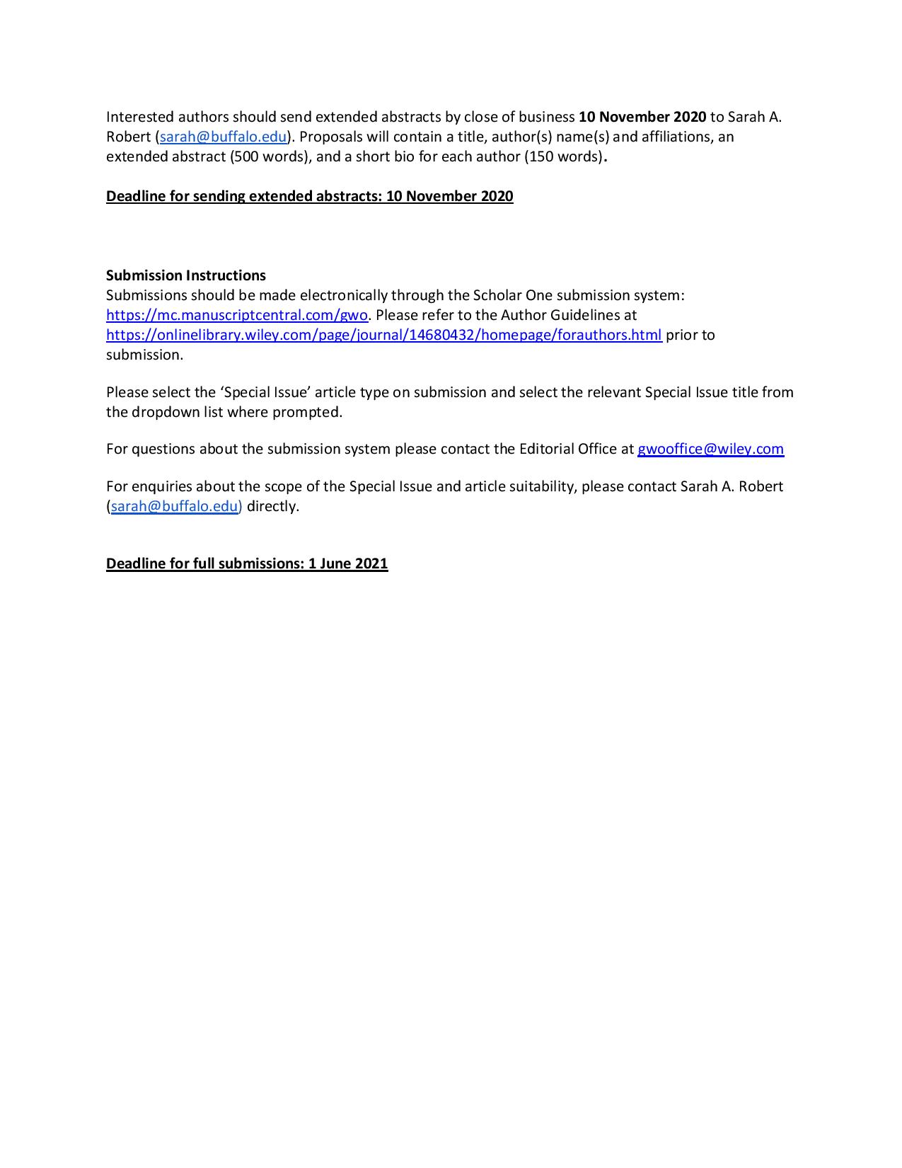 CfP: Special Issue on ‘Intersectionality and education work during ...